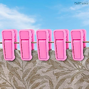 20Pcs Baby Hangers Clips - Hanger Clips for Kids Hangers Plastic with Clips - Pant Clips Pink Baby Clips - Slim Line Finger Clips for Crafts - Small Clothes Clips for Hangers with Clips Plastic