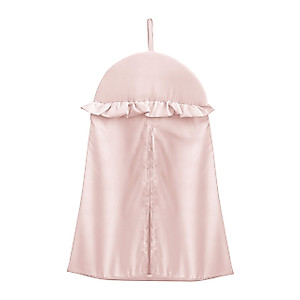 Sweet Jojo Designs Solid Color Blush Pink Shabby Chic Harper Baby Girl Crib Bedding Set 4 pieces