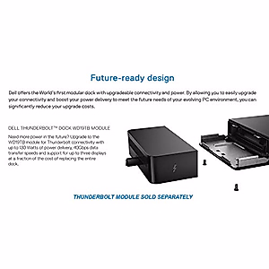 Dell WD19 130W Docking Station (with 90W Power Delivery) USB-C, HDMI, Dual DisplayPort, black