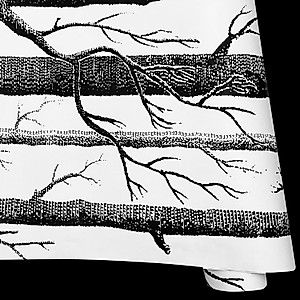 Yifely Black Tree Furniture Paper Peel & Stick PVC Shelf Drawer Liner Covering Old Dining Table Jewerly Boxes Xmas Gift 17.7 Inch by 9.8 Feet