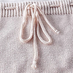 bebeshopdelageyhu Newborn Baby Girl Sweater Romper Ruffle Sleeve Cotton Knitted Bodysuit Fall Winter Outfit Infant Clothes (3-6 Months,A Beige)