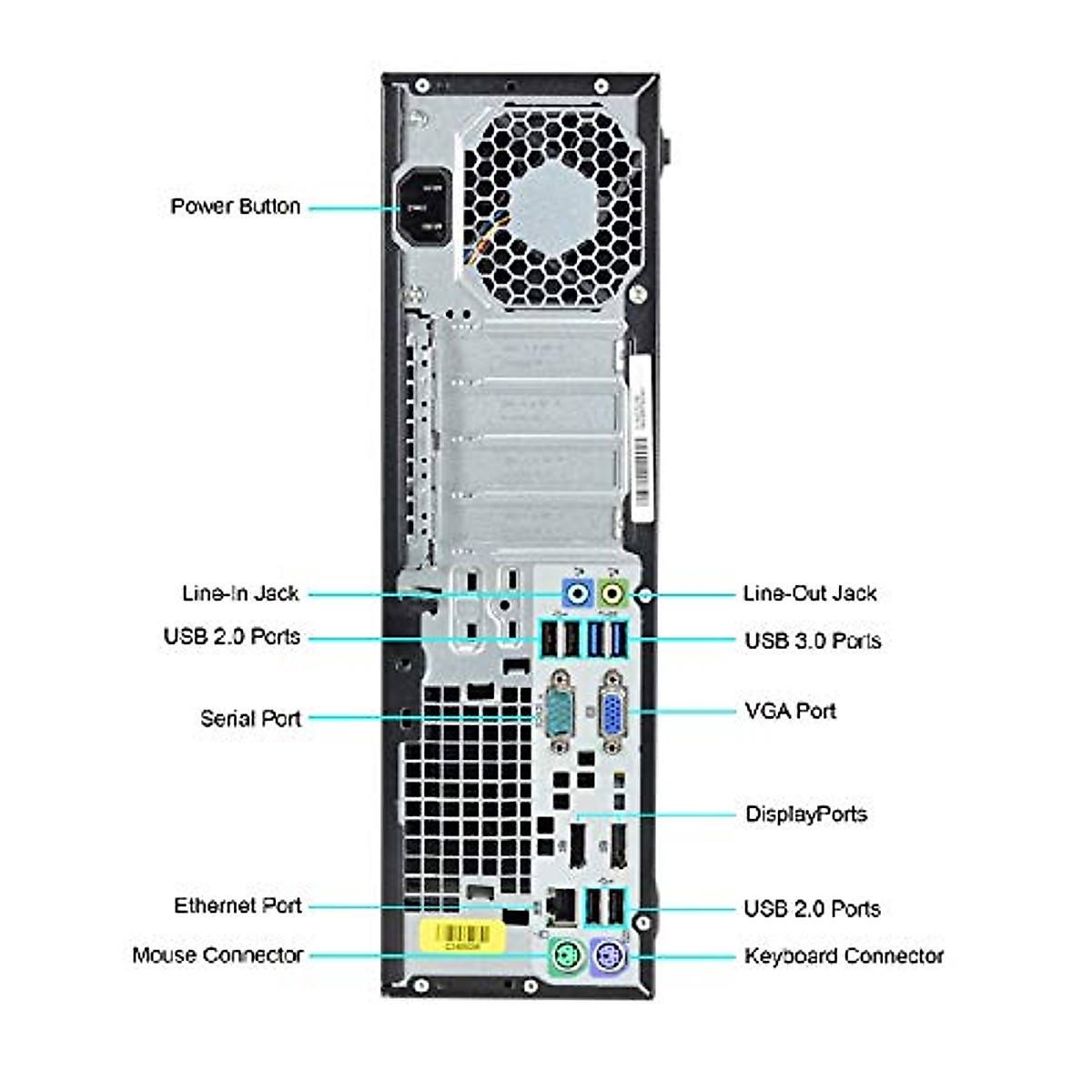 HP ELITEDESK 800 G1 SFF i5 up to 3.5GHz, 8gb RAM, 512gb SSD, DVD, USB 3.0, Windows 10 Pro 64 Bit (Renewed) (8GB RAM 512GB SSD) …
