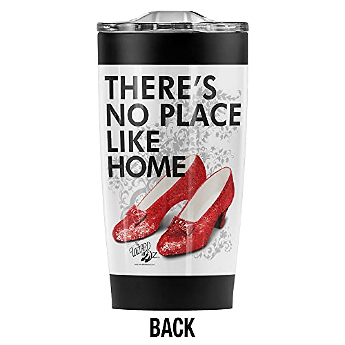 Logovision The Wizard of Oz No Place Like Home Stainless Steel Tumbler 20 oz Coffee Travel Mug/Cup, Vacuum Insulated & Double Wall with Leakproof Sliding Lid | Great for Hot Drinks and Cold Beverages