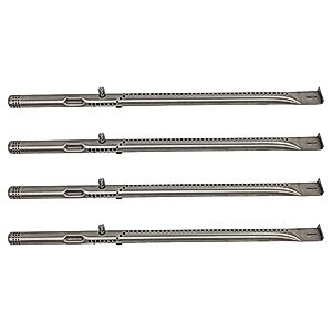 UpStart Components 4-Pack BBQ Gas Grill Tube Burner Replacement Parts for Charbroil 463672216 - Compatible Barbeque Stainless Steel Pipe Burners
