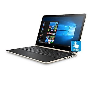 HP X360 Business 2-in-1 Laptop PC 15.6" FHD Touchscreen Intel i7-8550U Quad-Core Processor 8GB DDR4 RAM 1TB HDD Radeon DSC 530 Graphics Backlit-Keyboard B&O Audio Windows 10-Gold