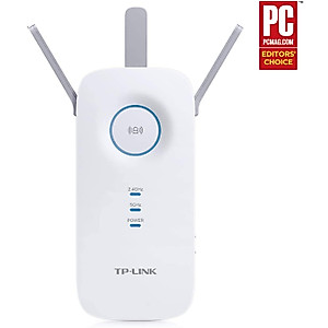 TP-Link AC1750 WiFi Extender (RE450), PCMag Editor's Choice, Up to 1750Mbps, Dual Band WiFi Repeater, Internet Booster, Extend WiFi Range further