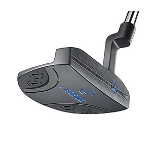 Lazrus Golf | Premium Quality Black Golf Putters for Men Right Handed, Micro Milled Face Mallet Putter Golf Clubs for Men w/Putter Head Cover, Mens Putters Right Handed (Right)