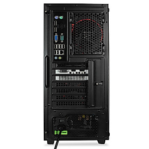 Periphio Ember Gaming Computer, RGB, Intel Quad-Core i5, 16GB RAM, 120GB SSD + 1TB 7200 RPM HDD, Windows 10 Gaming PC, GeForce GTX 1650 4GB Overclocked Graphics Card, HDMI, WiFi, RGB Gaming Bundle