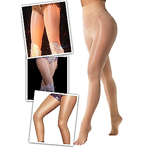 VEBZIN Women's Sheer Tights Fishnet Stockings Match Sets Sparkly Fishnets Sheer Tights, 2 Pack