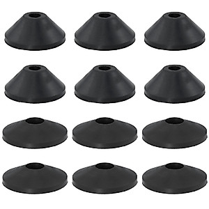 AYLIFU 12PCS Toilet Bolt Rubber Washers Conical Washers Toilet Tank Leakage Prevent Kit for Toilet Tank Repair (M6 6PCS+M8 6PCS)