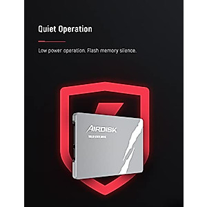 AirDisk 240GB SSD, 2.5 Inch/7mm SATA III 6Gb/s, 3D NAND Flash Memory Internal SSD, Speeds up to 550 MB/s Read, up to 450MB/s Write, Performance Boost Internal Solid State Drive for PC/Computer/Laptop