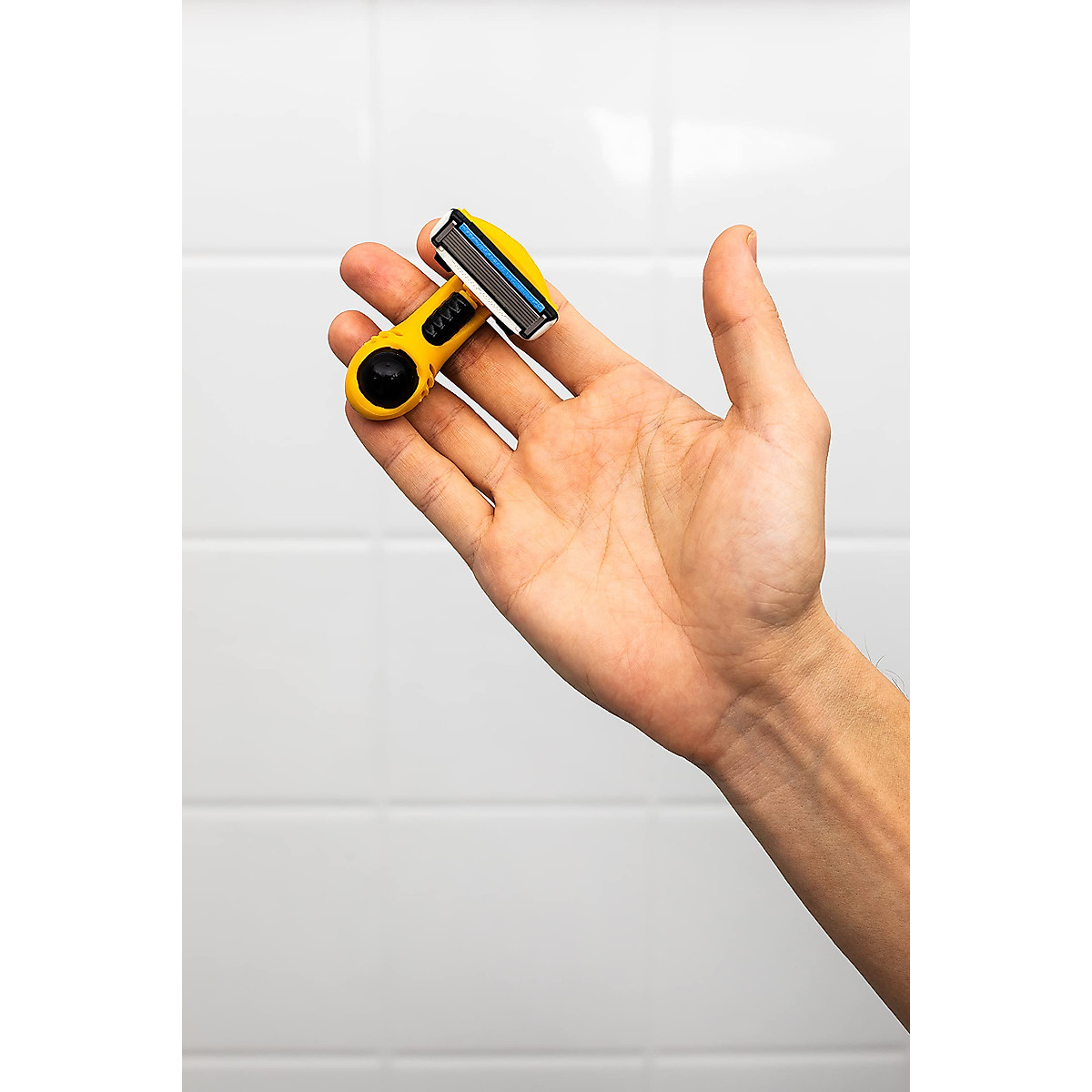 Moto Men's Head Shaving Starter Kit with 5oz HeadSlick Shaving Cream, Shaving Razor, Blade Refills