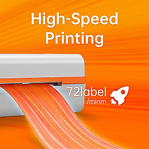 K COMER HD Thermal Shipping Label Printer 300DPI, Direct Thermal 4x6 High-Speed Label Printer, Compatible with Windows and Mac,Supports Multiple Platform Applications