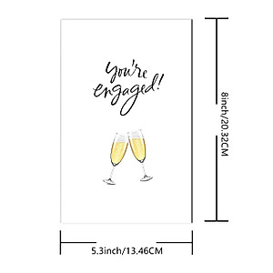 Funny Engagement Cards, Girlfriend Boyfriend Romantic Confession Cards, Fiancé Fiancee Naughty Proposal Cards, Bride and Groom Humorous Invitation Cards, Family And Friends Greetings Cards - Engaged