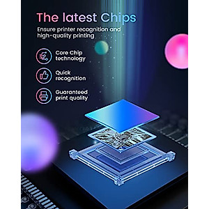 910XL Ink Cartridges Replacement for HP 910 XL Ink Compatible with OfficeJet Pro 8020 8025 8028 8035 8015 Printer (1 Black,1 Cyan,1 Magenta,1 Yellow) 4 Combo Pack