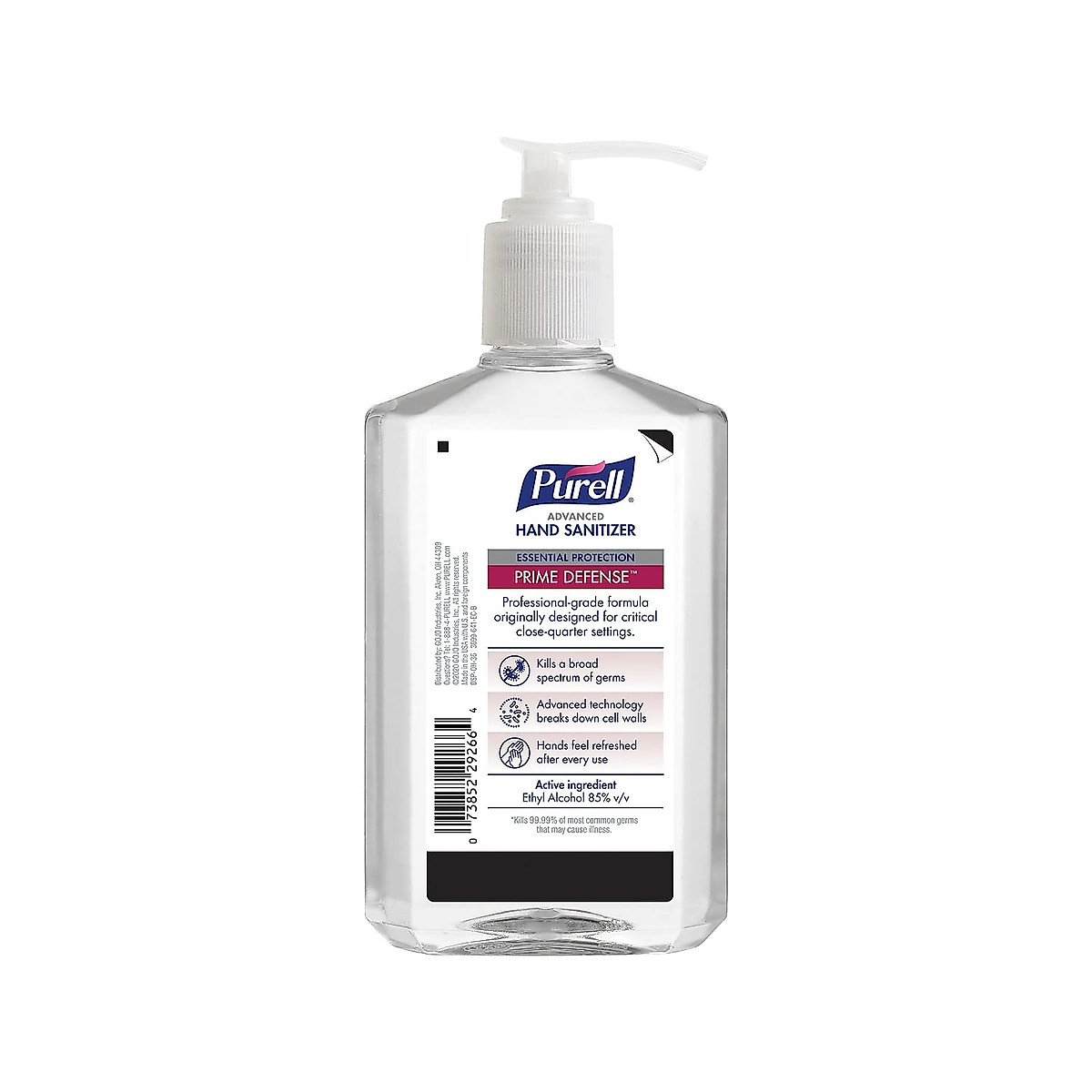 PURELL Prime Defense Advanced 85% alcohol Gel Hand Sanitizer, 12 fl oz. (3699-12)
