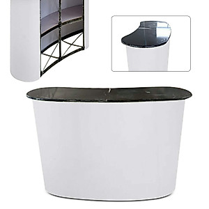 YIYIBYUS Promotion Pop Up Display Table Trade Show - Salon Reception Desk Promotion Retail, Reception Desk Illuminated Reception Area Counter Desk Receptionist Desk