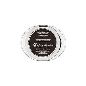 No7 Lift & Luminate Triple Action Powder - Deep - Pressed Makeup Setting Powder for Face - Compact Setting Powder Reduces the Appearance of Fine Lines & Enhances Glow (10g)