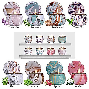 Mothers Day Gifts Mom Gifts Scented Candles Gift Set Pack of 8 x4.4 oz Aromatic Candle 100% Natural Soy Wax Candles Perfect Gifts for Home Office Date and Party