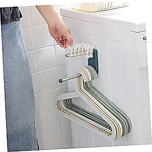 Zerodeko 2 Pcs Metal Clothes Hanger Purse Holder Stainless Steel s Hooks Clothes Pin Organizing Rack Clothes Hangers Stacker Rack Clothes Hangers Storage Rack Clip Hook up Shelf Hanger Rack