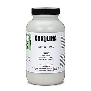 Sand, Fine, White, Laboratory Grade, 500 g