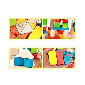 BESTING Balancing Stacking Blocks with Different Shape and Color Parent-Child Children's Educational Balance Wooden Stacking Interlock Decompression Preschool Toys Balancing Games (HJ003)