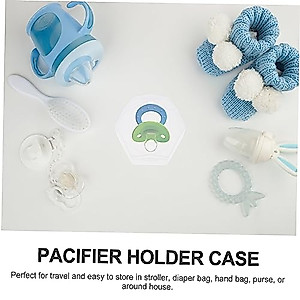 Toyvian Pacifier Storage Box Travel Containers Baby Pacifier Clip Mam Pacifiers Baby Pacifier Case Pacifier Storage Case Pacifier Holder Pacifier Packing Box Infant Pacifier Box 5pcs Box