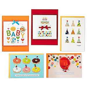 Hallmark Handmade All Occasion Boxed Greeting Card Assortment, Pink Floral (Pack of 20)—Birthday Cards, Baby Shower Cards, Wedding Cards, Sympathy Cards, Thinking of You Cards, Thank You Cards