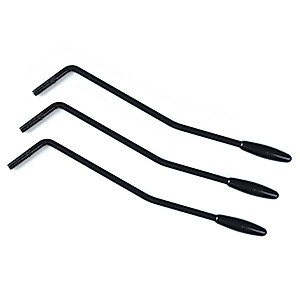 3 Pieces 6mm Thread Tremolo Arm Whammy Bar for Fender Stratocaster Electric Guitar Tremolo System, Black