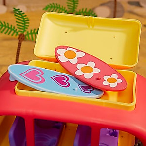 Peppa Pig Peppa Visits Australia Campervan Vehicle Preschool Toy with Rolling Wheels; Includes 8 Figures, 4 Accessories, for Ages 3 and Up (Amazon Exclusive)