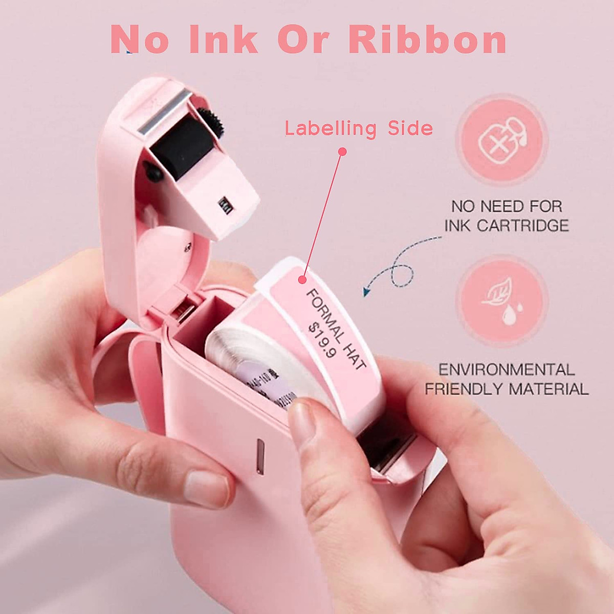 NIIMBOT Label Maker Machine with Tape D11 Portable Wireless Connection Label Printer Portable Wireless Mini Label Printer for Home Office Business Supplies