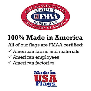 American Flag Heavy Duty 5x8 Premium Commercial Grade 2 ply Polyester 100% Made in USA Tough Durable Fade Resistant All Weather SEWN STRIPES EMBROIDERED STARS