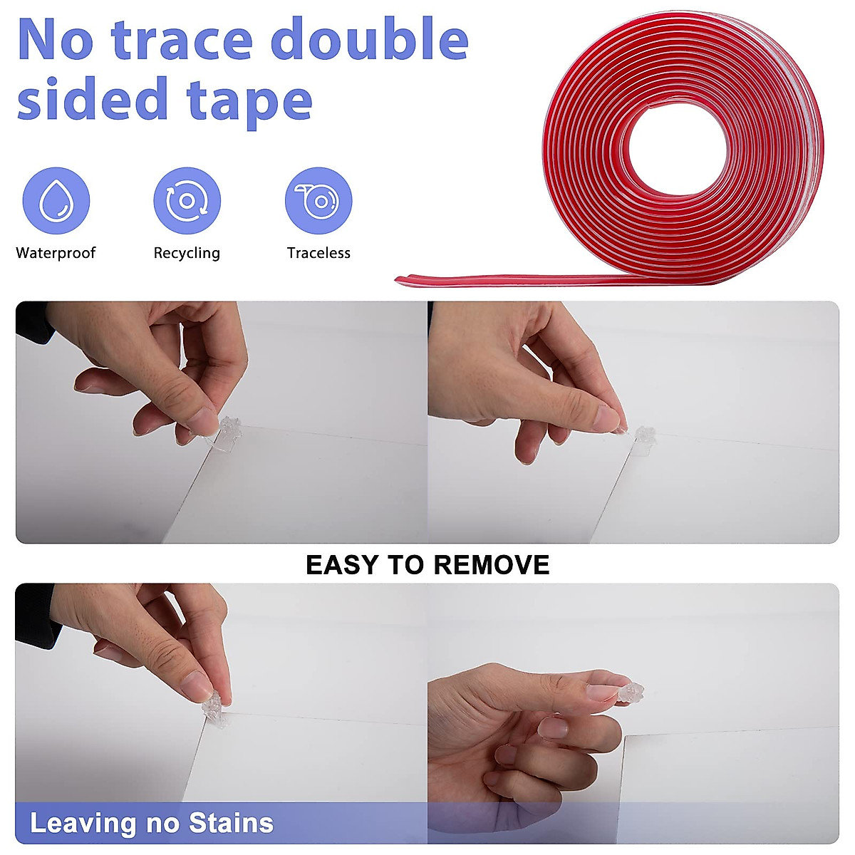 Baby Proofing 20ft Silicone Strip Clear Soft Corner Protectors with Pre-Taped Strong Adhesive, Edge Protectors for Sharp Corners of Tables Cabinets Furniture