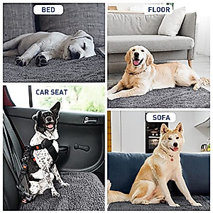 Kritter Planet Waterproof Pet Blanket, Pee Urine Proof Dog Blanket Cover for Couch Bed Furniture Protector, Liquid Proof Blanket for Small Medium Dogs, Charcoal Grey