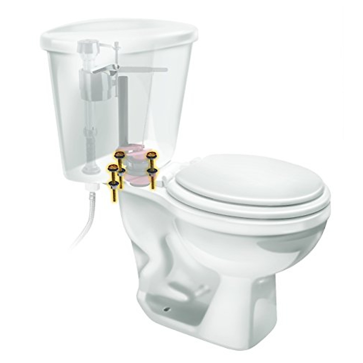 Fluidmaster 6105 2-3/4" Tank To Bowl with Three Bolts