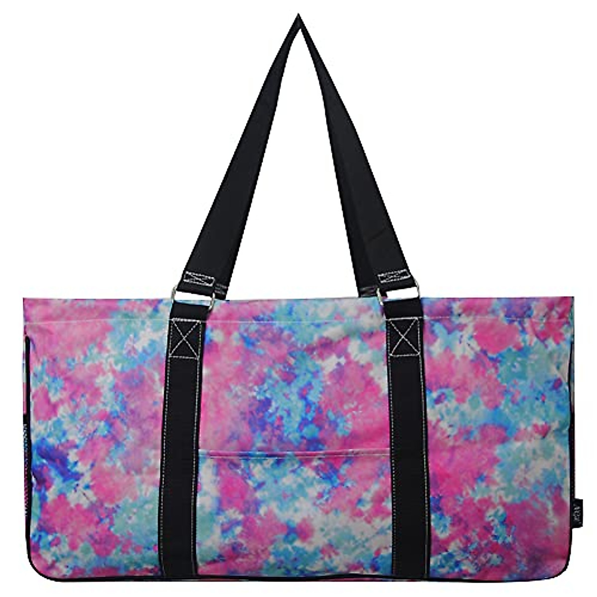 NGIL Utility Tote Bag (Cotton Candy Tie Dye-Black)