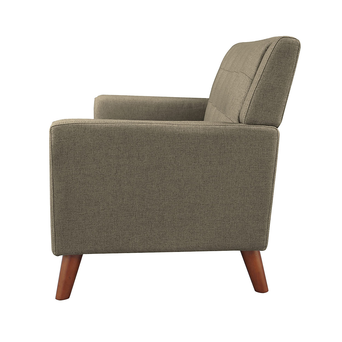 Christopher Knight Home Evelyn Mid Century Modern Fabric Loveseat, Mocha