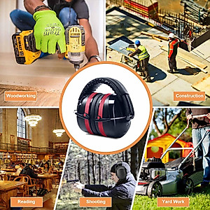 MQB Ear Defenders Adults, 35dB SNR Protection Passive Noise Cancelling Headphones, Safety Earmuffs Ear Protectors, Hearing Protection Shooting, Ear Defenders Autism