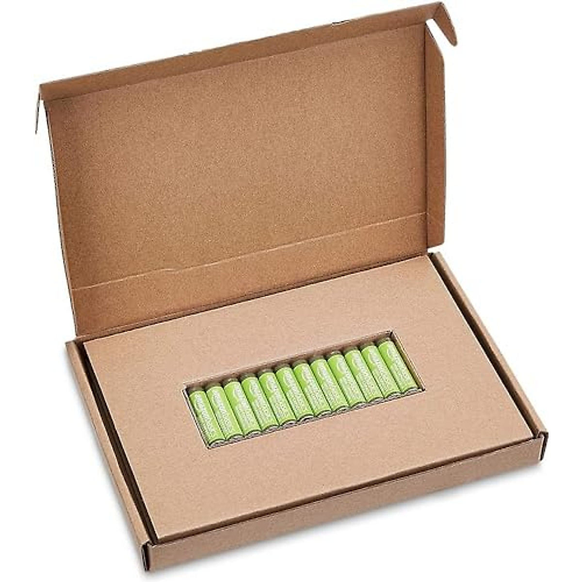 Amazon Basics 12-Pack Rechargeable AAA NiMH High-Capacity Batteries, 850 mAh, Recharge up to 500x Times, Pre-Charged