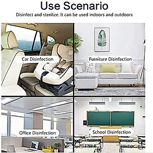 Steam Gun Spray Nano Atomizer Small Sterilization Container Steam Gun, Handheld Rechargeable Nano Atomizer Electric Sprayer Nozzle Adjustable Fogger for Home, Office, School or Garden