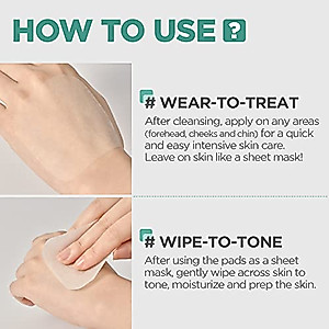 MEDIHEAL Madecassoside Blemish Pad - Square Cotton Facial Toner Pads with Centella Asiatica & Madecassoside – Anti Blemish Face Pads to Improve Uneven Skin Tone - Vegan Face Gauze Wipes, 100 Pads