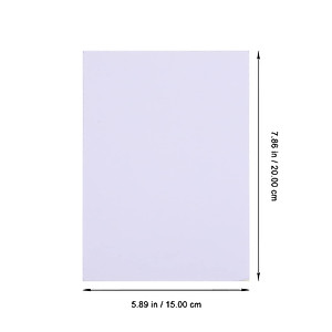 EXCEART 20Pcs Photo Frame Paper pre-Cut Frame mat Photo Frame Matte core Bevel Cut Mattes Backing Board matboard Uncut Photo mats Photo Board mat Photo pad White Suite Nonporous