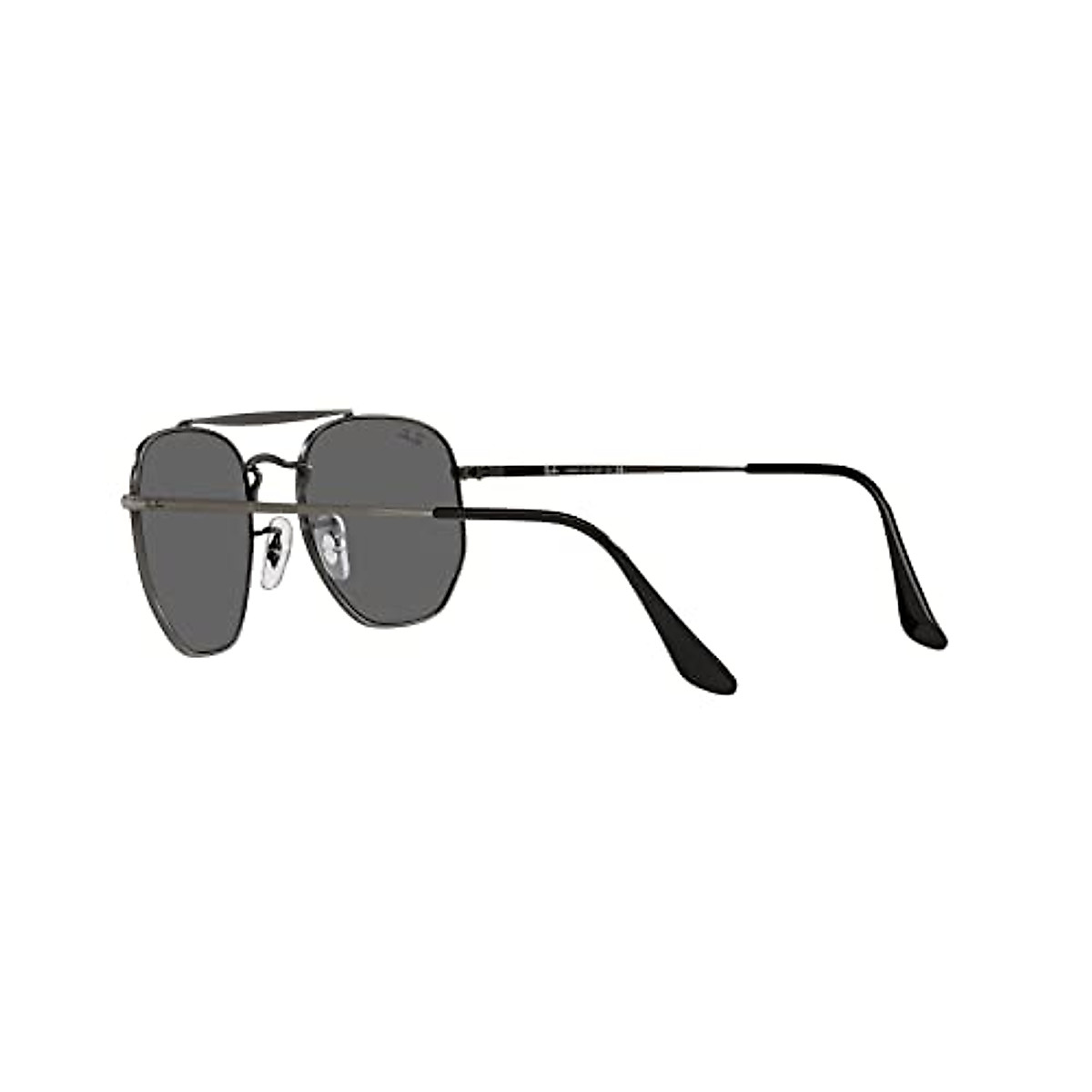 Ray-Ban RB3648 The Marshal Square Sunglasses, Antique Gunmetal/Dark Grey, 54 mm