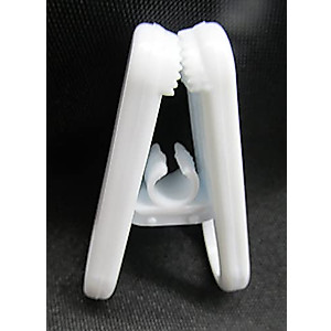 NAHANCO CLIP100 Plastic Tubular Hanger Clip (Pack of 100)