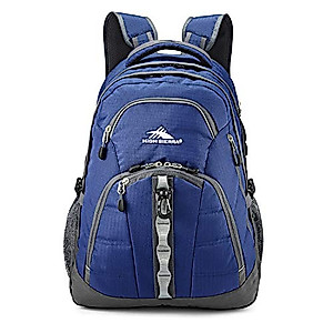 High Sierra Access 2.0 Laptop Backpack, True Navy/Mercury, One Size Dark Blue