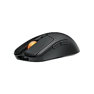 Fnatic Bolt Black Wireless Gaming Mouse - Pixart 3370 Sensor, 69g, WiFi & Bluetooth Battery Life 110-210h, USB-C Charging, Kailh GM 8.0 Switches, 4 Profiles & DPI Stages, Virgin PTFE Skates (Windows)