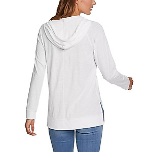 Eddie Bauer Women's Tryout Pullover Hoodie, White, Large