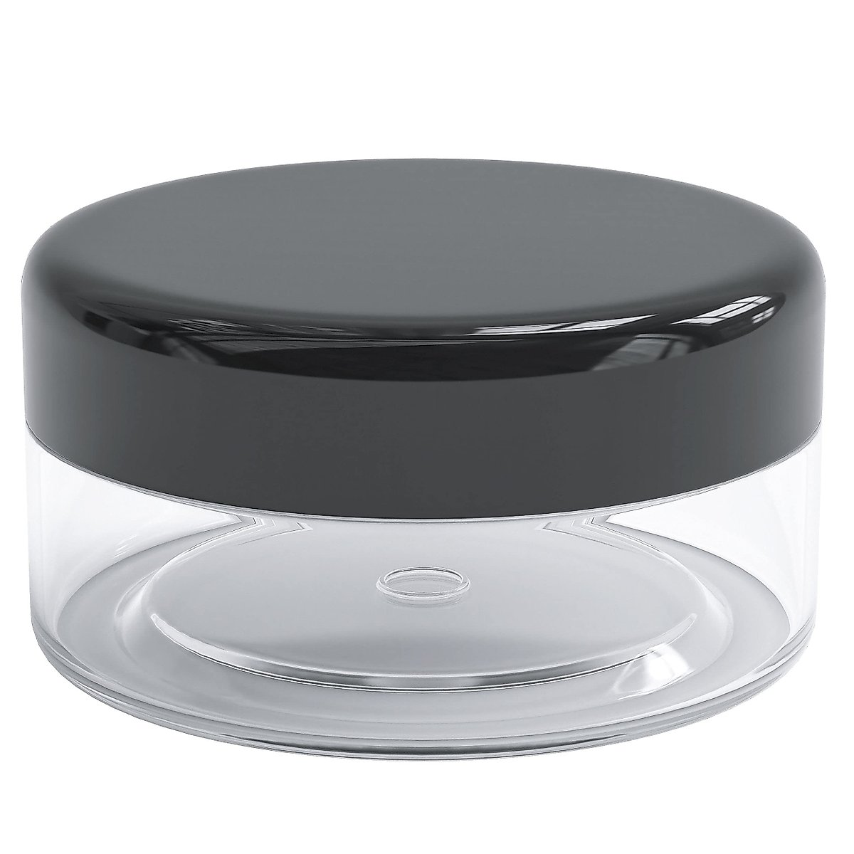 ZAVBE 5 Grams Plastic Containers with Lids 100 pieces BPA Free Sample Containers, Mini Clear Empty Refillable Round Sugar Scrub small 5g/5ml Tiny Jars with Lids for Cosmetics, Lotions