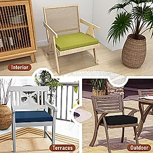 Focuprodu Chair Cushions 20 inch, Patio Outdoor Seat Cushion, Comfortable Outdoor Furniture Patio Chair Cushion, Chair Cushion for Indoor/Outdoor use (20x20x3, Black)