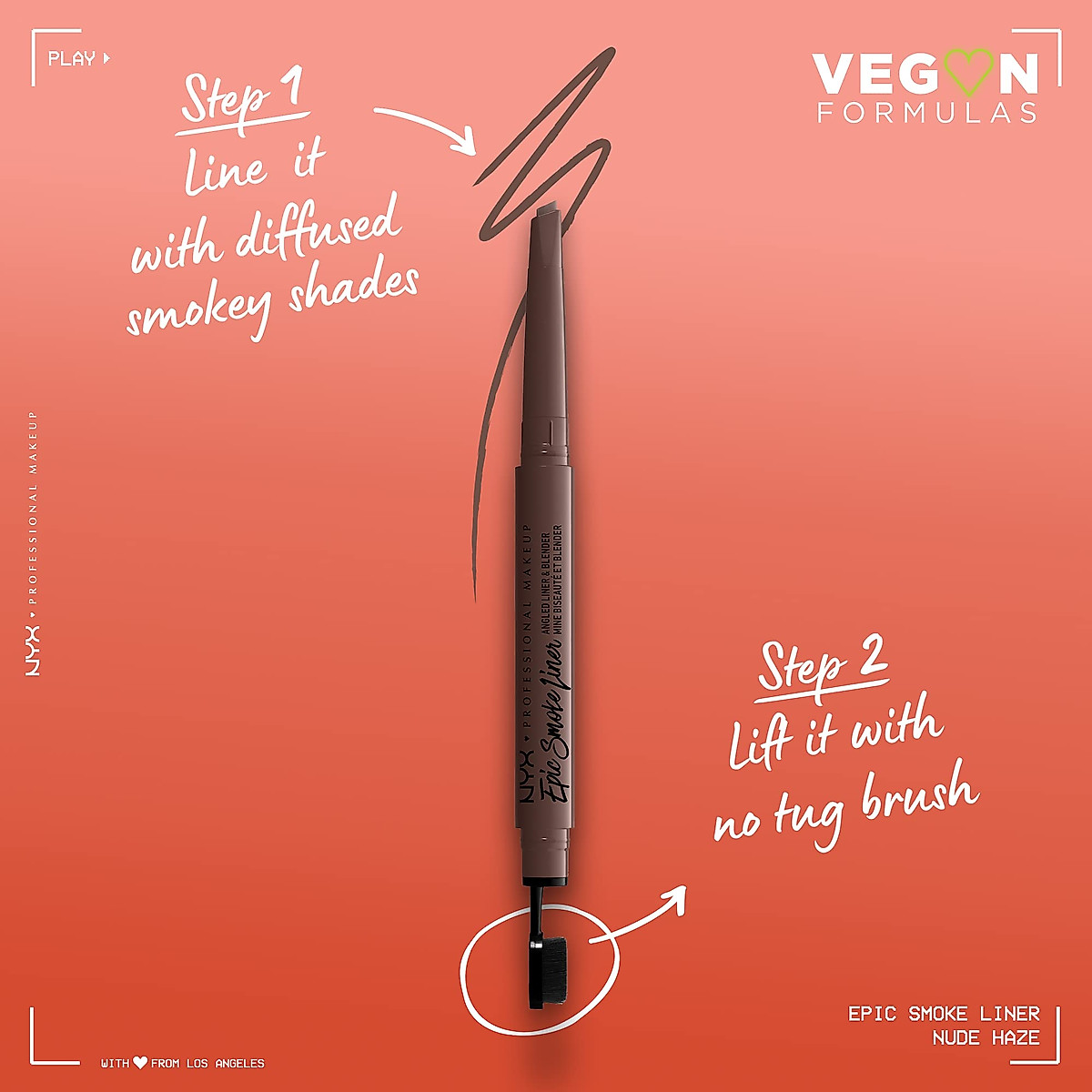 NYX PROFESSIONAL MAKEUP Epic Smoke Liner, Vegan Smokey Eyeliner - Nude Haze (Neutral Brown)